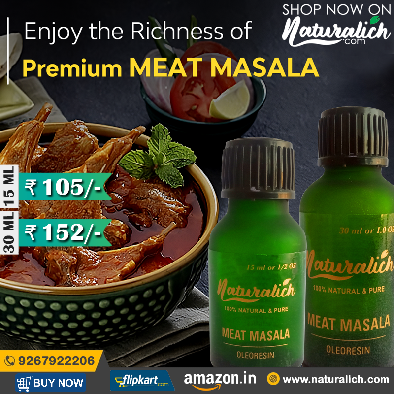 Liquid Meat Masala 15 ML ₹ 105, Liquid Meat Masala Blend 30 ML ₹ 152